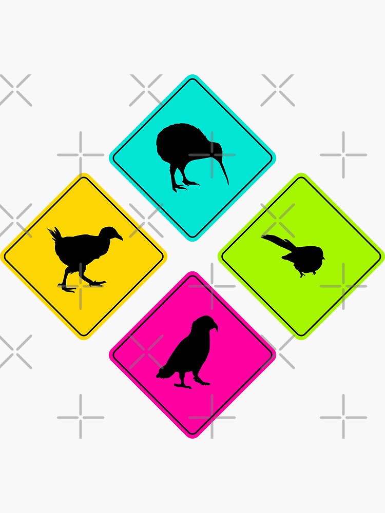 "New Zealand native bird collection" Sticker for Sale by Kiwidom ...