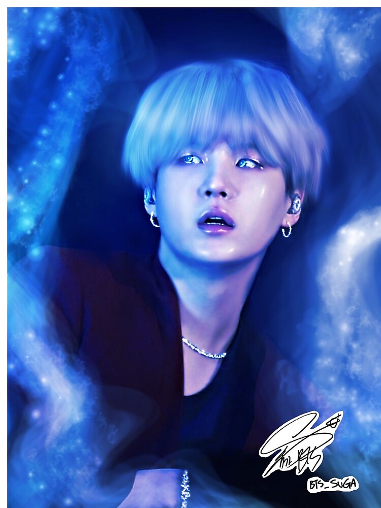 "BTS Suga Print" Poster by kaiikaii100 | Redbubble