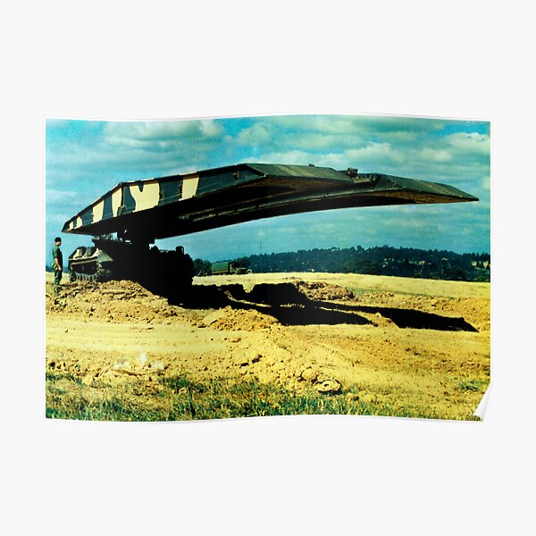 "Leopard Tank Bridge Layer" Poster by blackadder | Redbubble