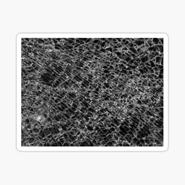 "Shattered glass" Sticker for Sale by OfeigrTenebris | Redbubble