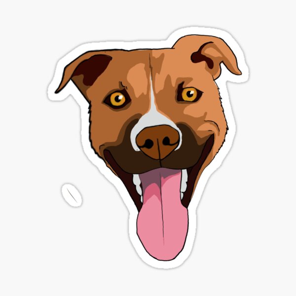 "Sheppit German shepherd pitbull mix" Sticker for Sale by LeahcarsArt ...