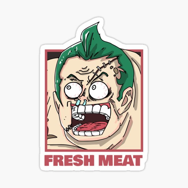 "PUDGE FUNNY FACE " Sticker for Sale by rizpol | Redbubble