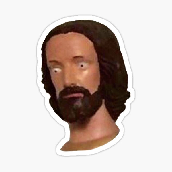 Pegatina for Sale con la obra «Jesús sorprendido» de Beltschazar ...