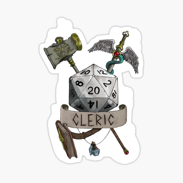 "D20 clerk" Sticker by Ixor | Redbubble
