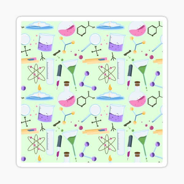 "Chemistry lab" Sticker for Sale by LadyDoodle | Redbubble