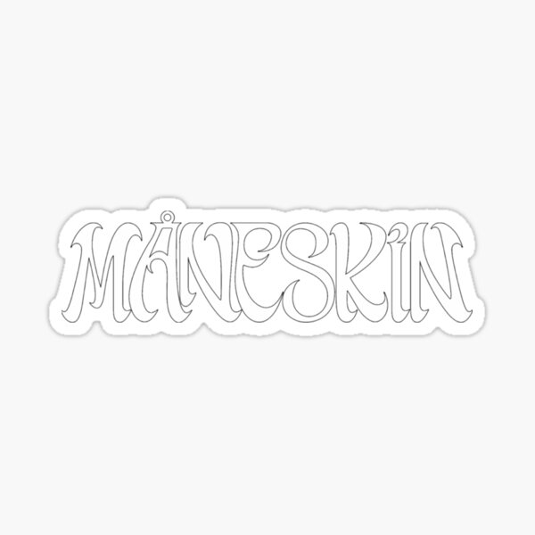 Pegatina «Logotipo del grupo Maneskin Måneskin» de ceciliagmusic ...