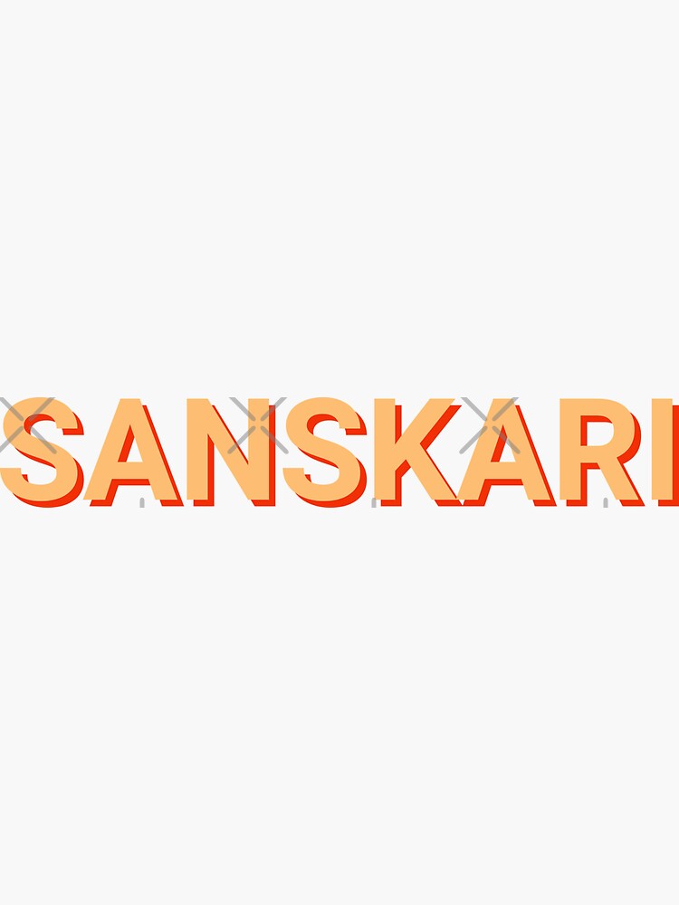 "Sanskari Slang" Sticker by Soursoul99 | Redbubble