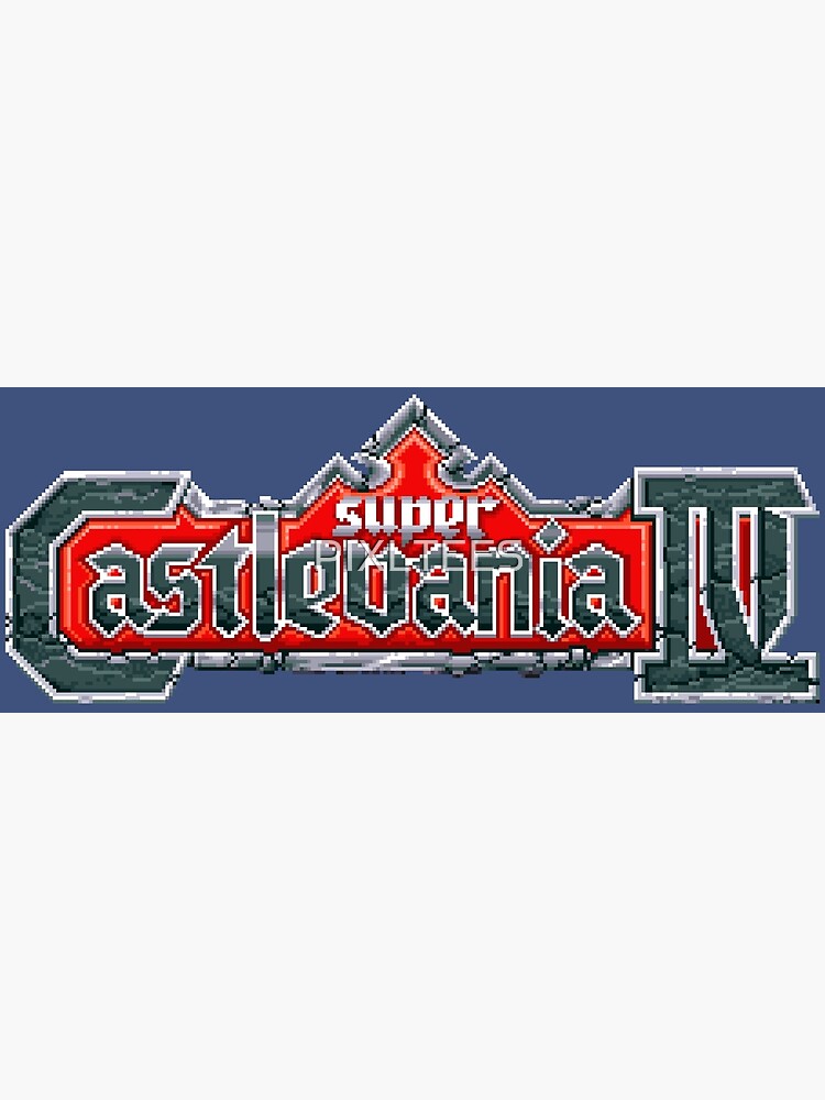 "SUPER CASTLEVANIA LOGO" Poster by PIXLTEES | Redbubble