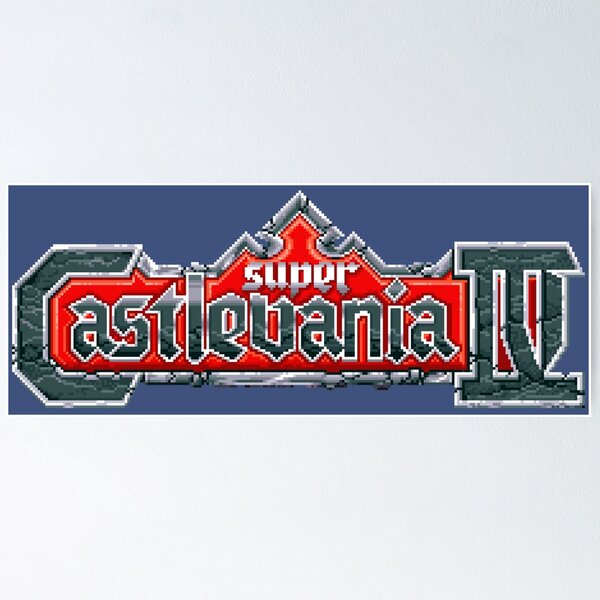 "SUPER CASTLEVANIA LOGO" Poster by PIXLTEES | Redbubble