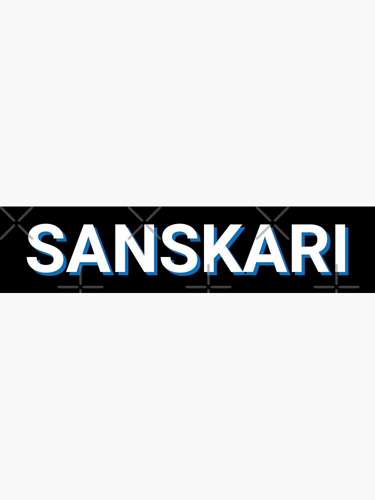 "Sanskari Hindi" Sticker for Sale by Soursoul99 | Redbubble