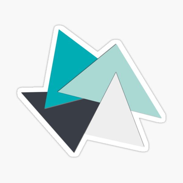 "Aesthetic Triangles | Patterns | Palette 2" Sticker for Sale by ...