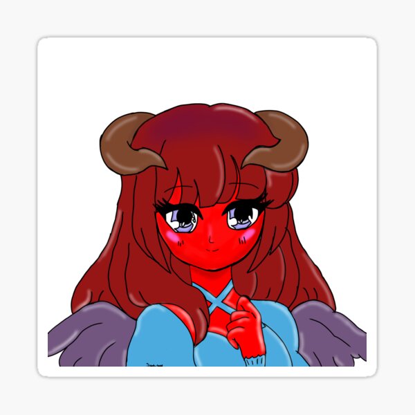 "devil girl " Sticker for Sale by ruka1souen | Redbubble