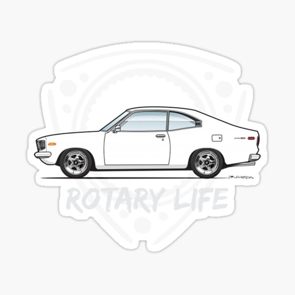"Mazda Rx3 Multi Color Rotary Life" Sticker for Sale by CashsCustomShop ...