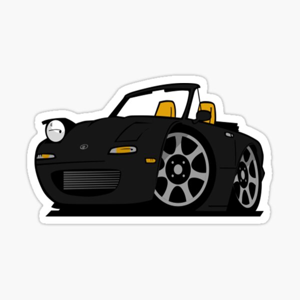 "Miata Wink" Sticker for Sale by CashsCustomShop | Redbubble