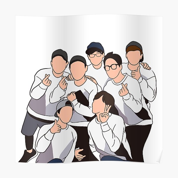 "Running Man" Poster by dindastickers | Redbubble
