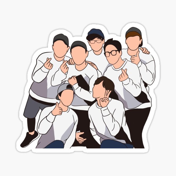 "Running Man" Sticker by dindastickers | Redbubble