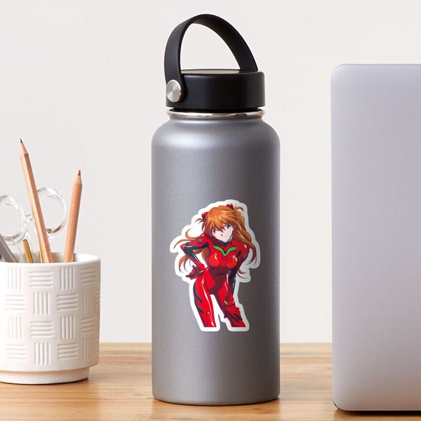 "Asuka - Neon Genesis Evangelion Poster / Case / More" Sticker for Sale ...