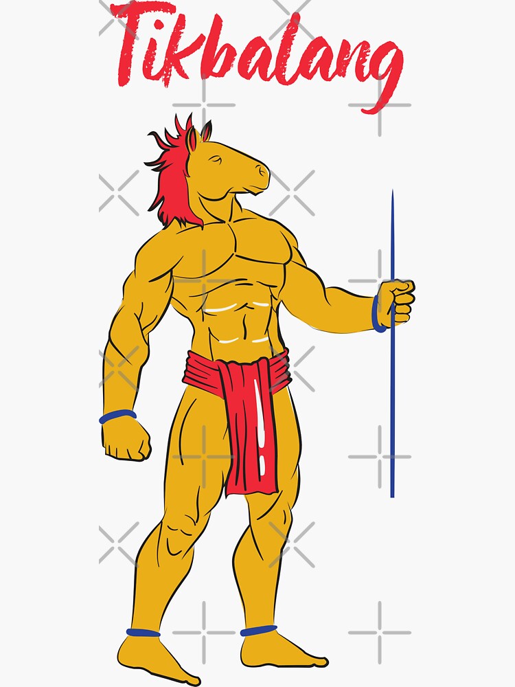 Pegatina «Tikbalang - Mitología y folclore filipinos» de ecdato | Redbubble