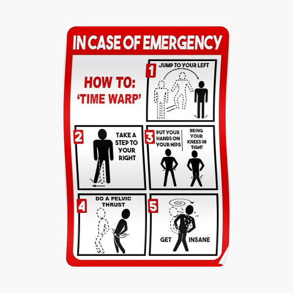 "How To: Time Warp" Poster for Sale by icecoldtea | Redbubble