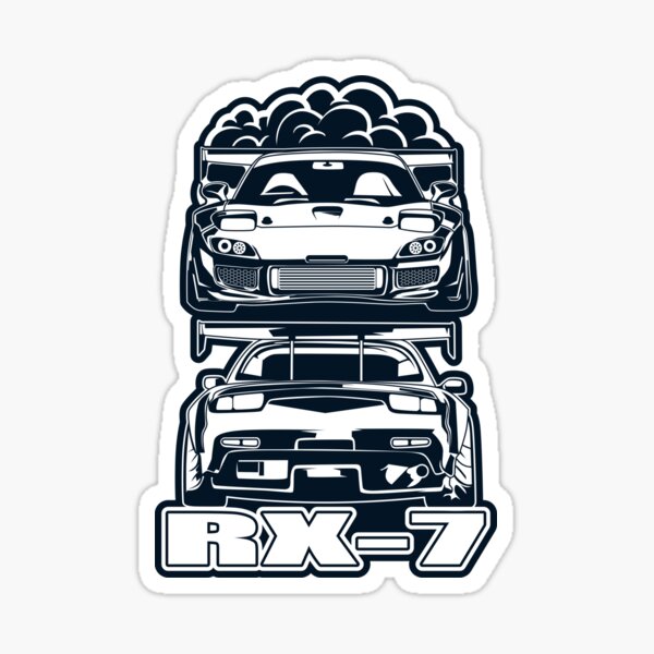"Mazda RX 7" Sticker for Sale by TripleOneRoom | Redbubble
