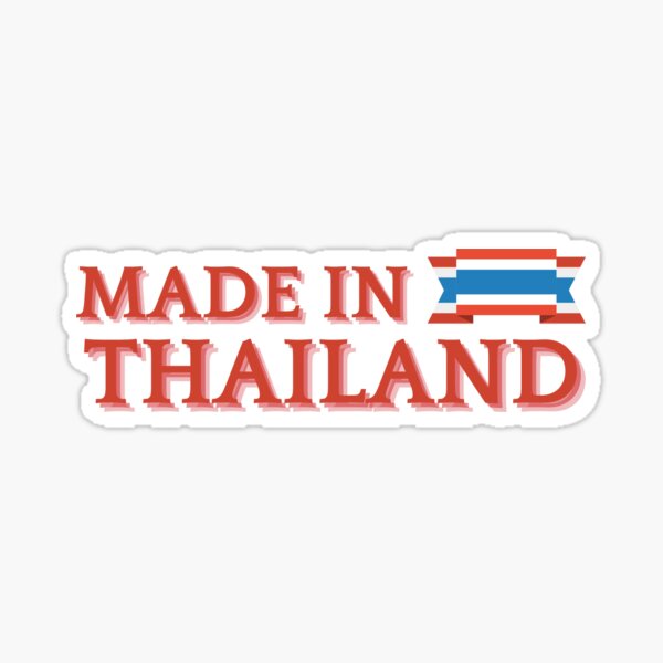 "Made in thailand" Sticker by eka123 | Redbubble