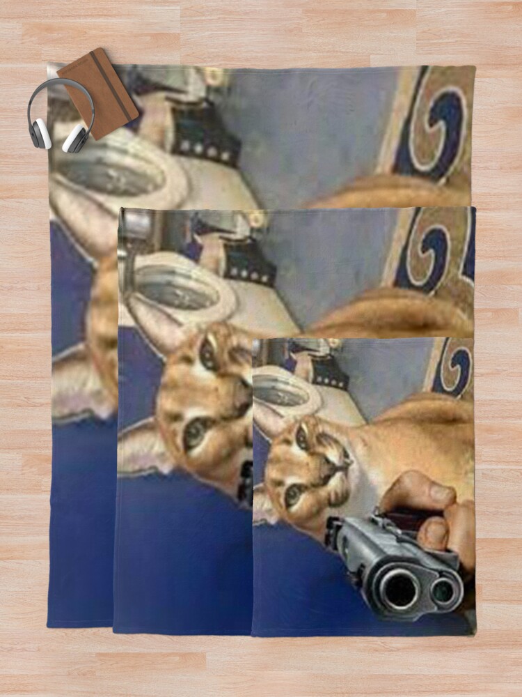 "Big Floppa gangsta" Throw Blanket for Sale by cheapfan | Redbubble