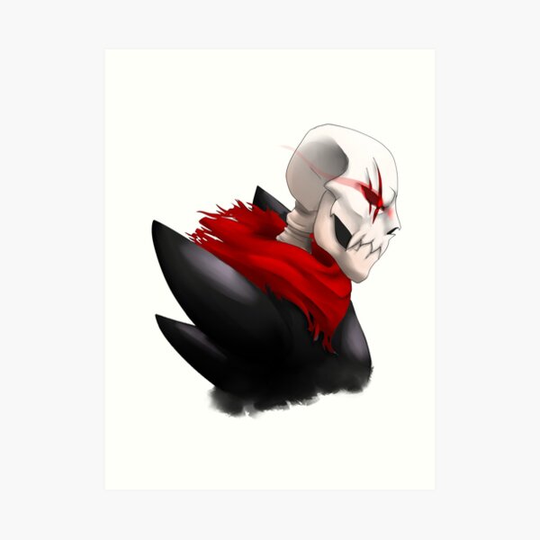 "Underfell Papyrus" Art Print for Sale by PrincePierce | Redbubble