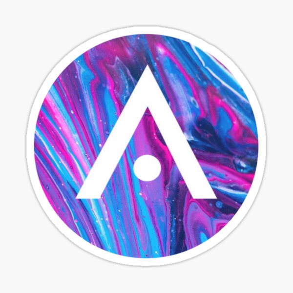 "Blue Pink and Purple Aveda Logo" Sticker for Sale by Dalaura | Redbubble