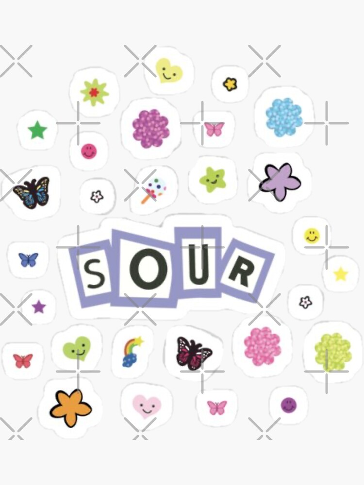 "Sour designs" Sticker for Sale by mychickenugget9 | Redbubble