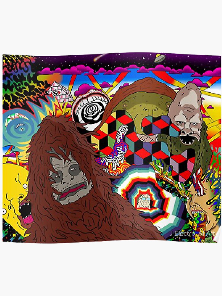 "The Big Lez Show Gang Sticker Mask T-Shirt Trippy Art Cheapest On ...