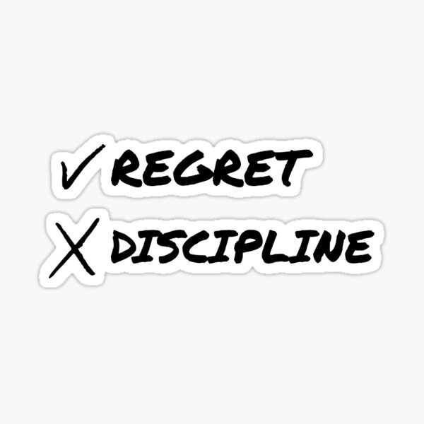 "I choose regret" Sticker for Sale by tammyhighvolt | Redbubble