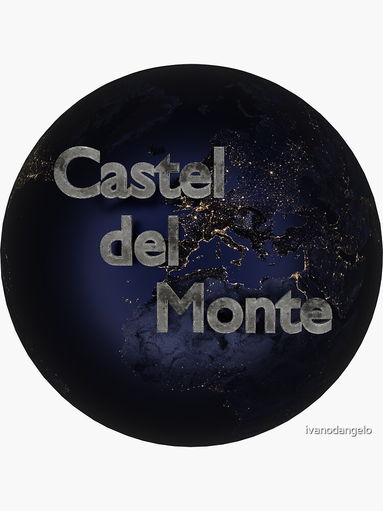 "Castel del Monte" Sticker by ivanodangelo | Redbubble