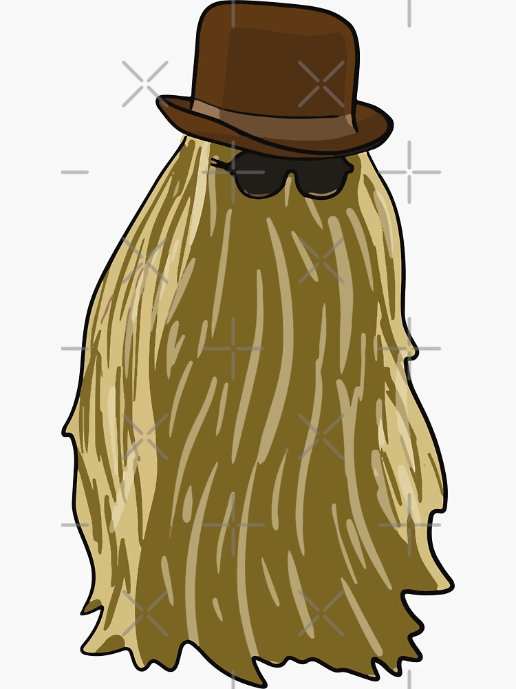 "Cousin It" Sticker for Sale by Manderbet | Redbubble