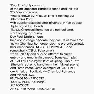 "REAL emo only consists of copypasta" Pullover Hoodie for Sale by ...