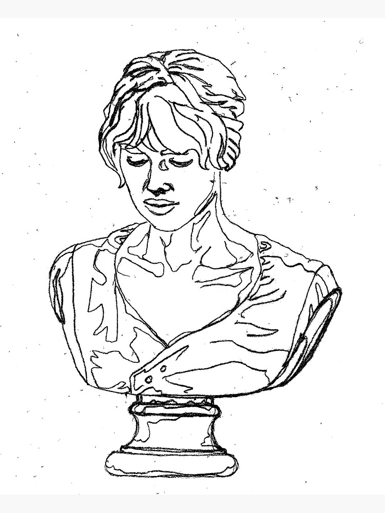 "Elizabeth Bennet Bust" Sticker for Sale by DragonBook | Redbubble