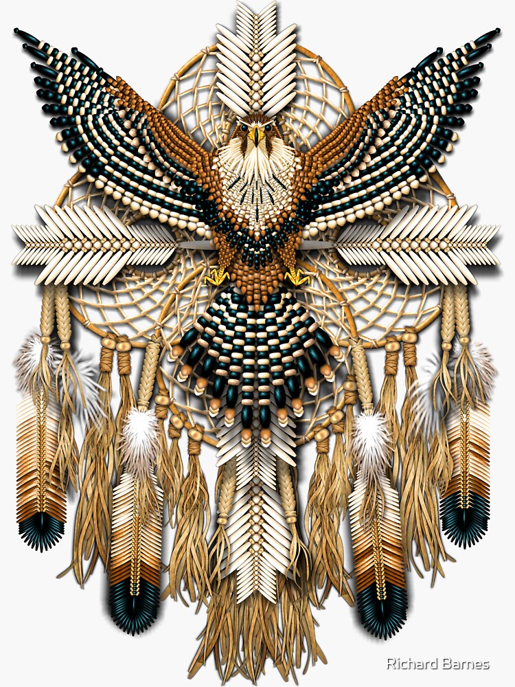 "Aplomado Falcon Native American Mandala" Sticker for Sale by ...