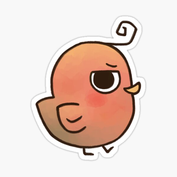 "Angry Baby Chick" Sticker for Sale by brendayangart | Redbubble