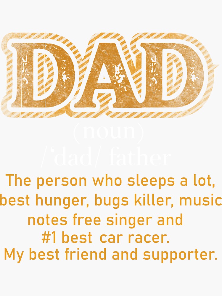 "Dad acronym" Sticker by SIDHAM | Redbubble