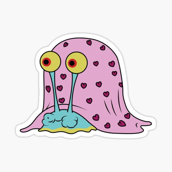 "Eating Gary the Snail" Sticker for Sale by swiftygifty-art | Redbubble