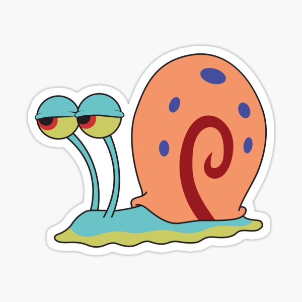"Apathetic Gary the Snail" Sticker for Sale by swiftygifty-art | Redbubble
