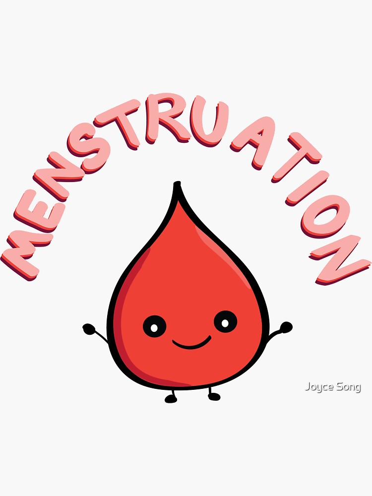 "Menstruation" Sticker for Sale by joycesong | Redbubble