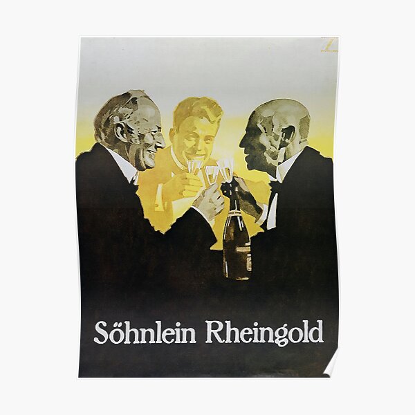 "Söhnlein Rheingold Commercial Poster" Poster for Sale by redoARTstore ...