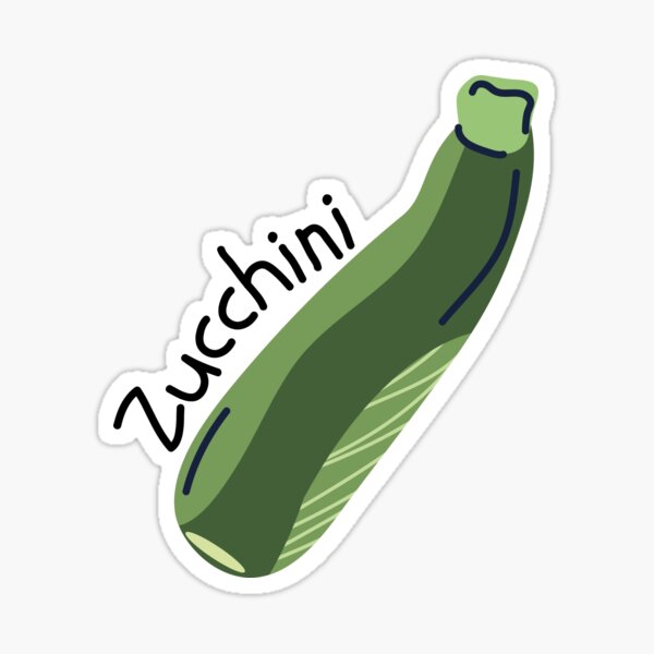 "Hand Drawn Zucchini Minimal" Sticker for Sale by monicasareen | Redbubble