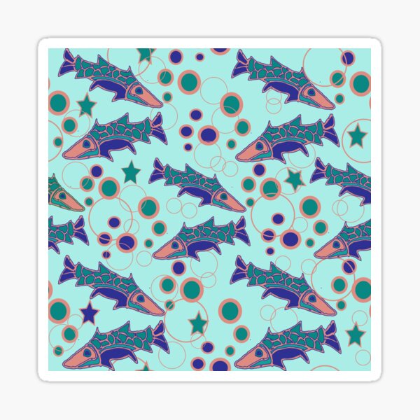 "Pesci" Sticker for Sale by Iacovella | Redbubble