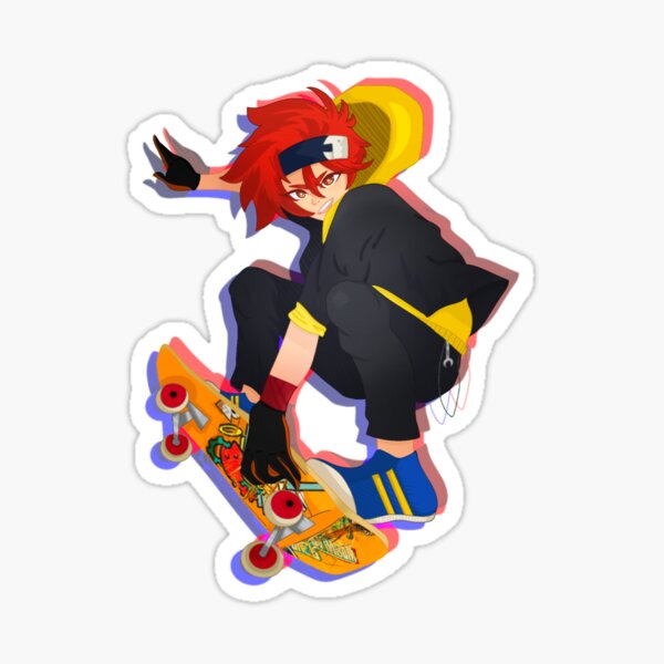 "Reki Kyan Sk8" Sticker for Sale by fr0ggers | Redbubble