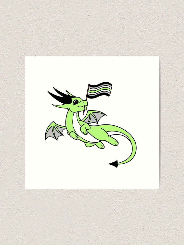 "Agender pride dragon" Art Print by wellthatwasnt | Redbubble