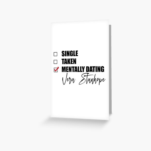 "Mentally Dating Vera Stanhope" Greeting Card for Sale by Bend-The ...