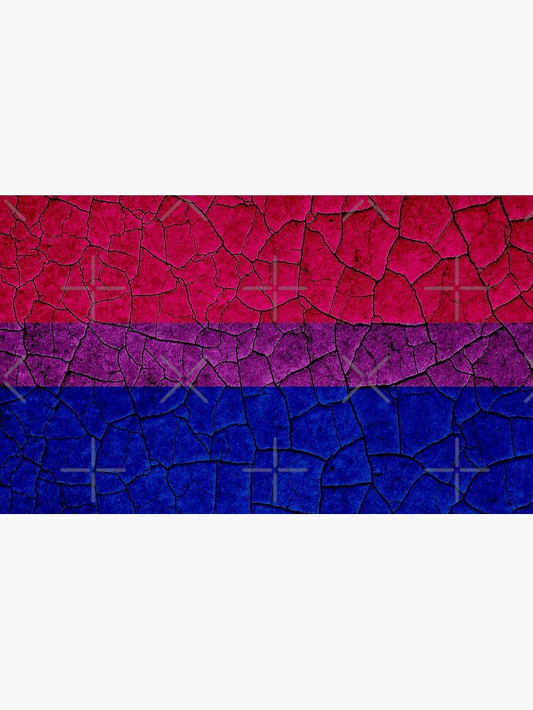"Cracked & distressed bi pride flag" Poster for Sale by DotorEaon ...