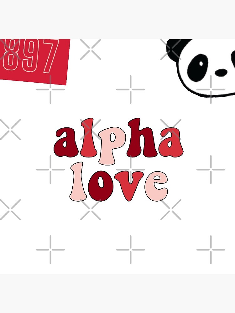 "4-Pack Alpha Love Pack Red" Pin for Sale by So Srat | Redbubble