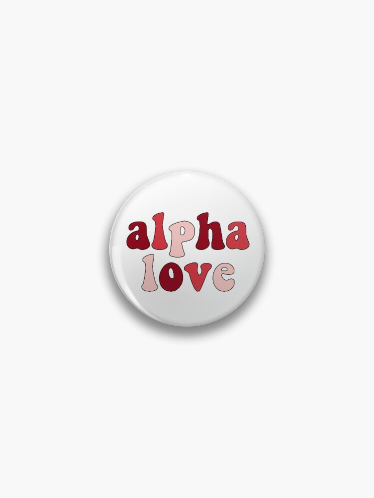 "4-Pack Alpha Love Pack Red" Pin for Sale by So Srat | Redbubble